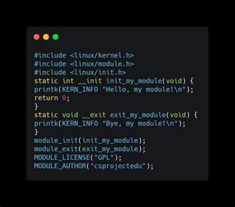 Example Of Dynamic Loadable Kernel Module In Android Aerics Blog
