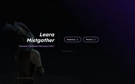 Leara Mistgather Lore