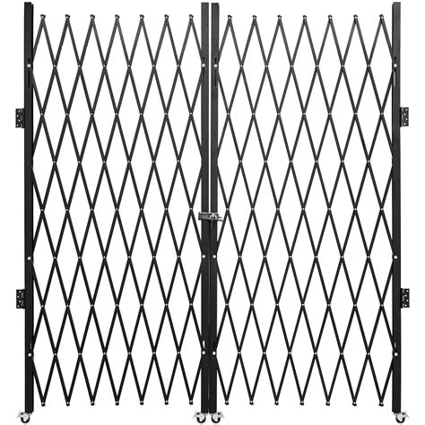 Vevor Double Folding Security Gate 6339 H X 122 W Folding Door Gate