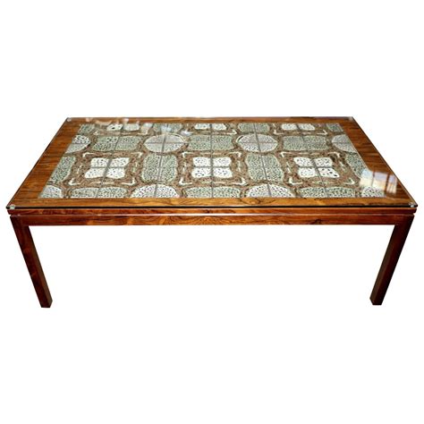 Classic 1950s Tile Top Cocktail Table Hohenberg Original At 1stdibs