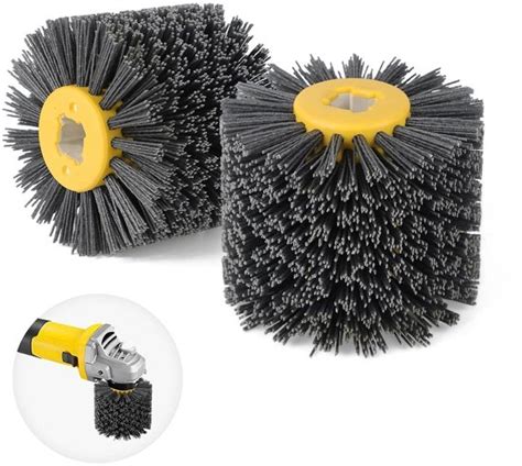 2 Nylon Borstels 120 Korrel Draadtrekwiel Borstel Polijstborstel Voor