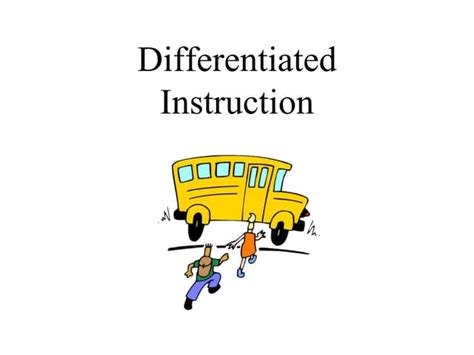Differentiated Instruction 1pptx Special Education Education