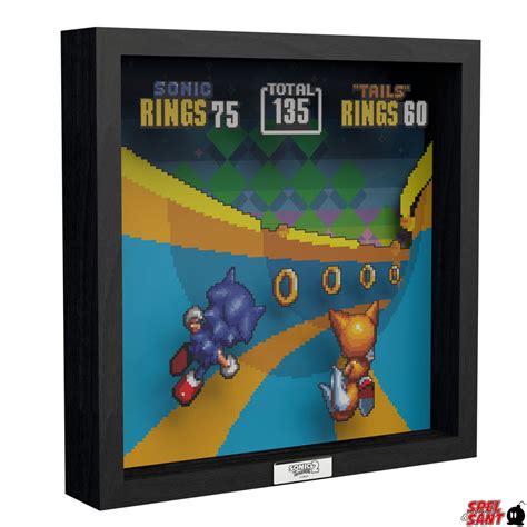 Pixel Frames Sonic The Hedgehog 2 Special Stage 23x23cm Spel And Sånt