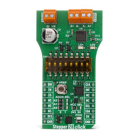 Stepper 28 Click 2 Phase Bipolar Stepper Motor Driver Mikroe 6723