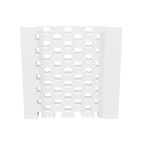 Everblock 7 X 7 Open Stagger Wall Kit Modular Building Blocks Wall System For Display
