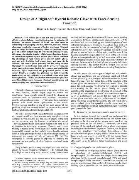 Pdf Design Of A Rigid Soft Hybrid Robotic Glove With Force Sensing