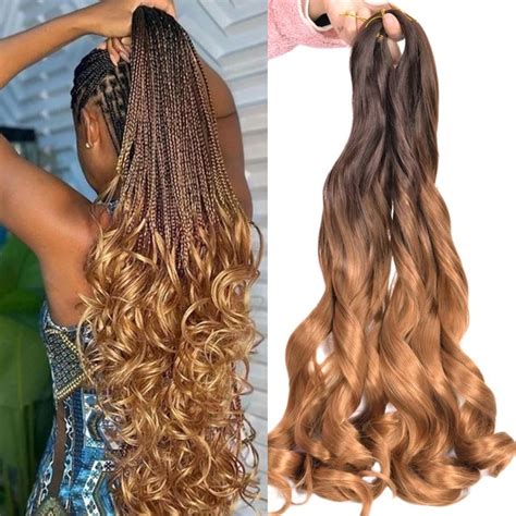 Darling Empress Curl French Curly Braid Pre Stretched Bouncy Braid Hair Extensions 6pack Colour