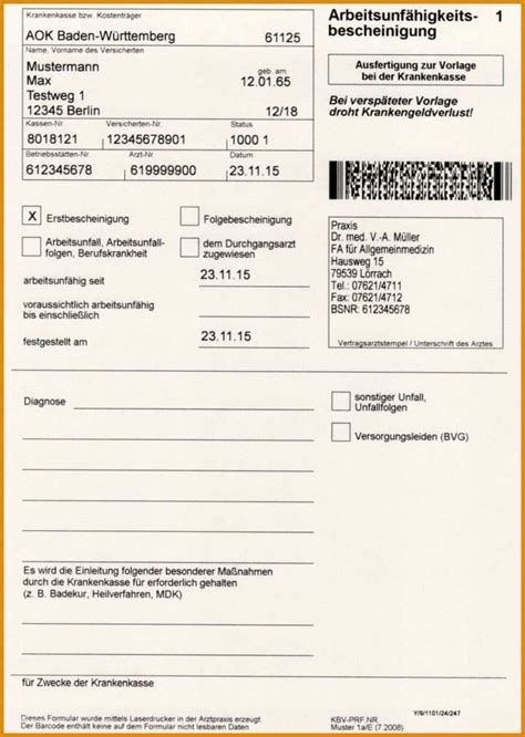 Einzigartig Krankmeldung Fälschen Vorlage Sie Berücksichtigen Müssen
