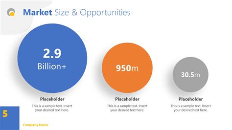 Market Size Slide Template