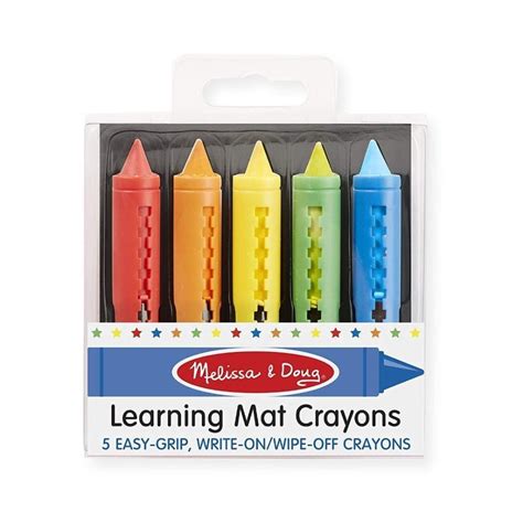 Melissa And Doug Learning Mat Crayons 5 Colors Melissa And Doug Toys