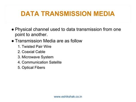 Data Transmission Media Pdf