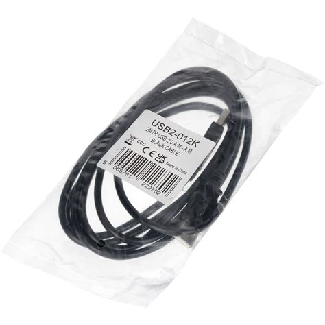 Truconnect Usb2 Usb2 Cable A Male To A Male 2m Black Rapid Electronics