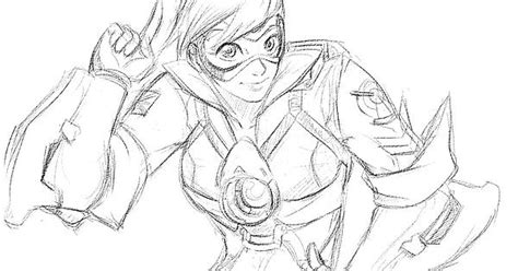Quick Sketch Of Tracer From Someone Who Heard Of Overwatch Just A Few