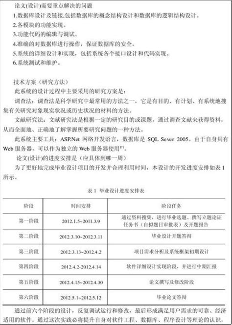 毕业设计管理系统开题报告八篇 范文118