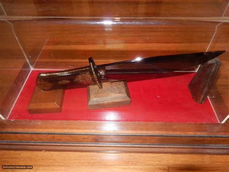 Gigand Wf Texas Bowie Gigand Knives Knife In Case 0701 Of 1000 24k For Sale