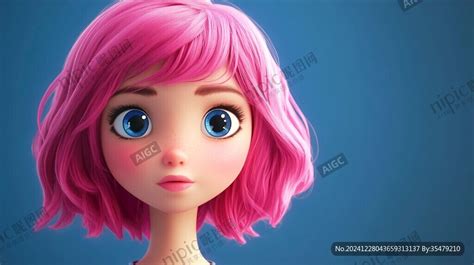 Ai创作图3d卡通女孩 粉色头发少女 卖萌甜美粉色头发女孩 卡通粉色头发小女孩 3d动画插图 Poly风格 3d效果女孩 粉色头发女孩 3d卡通人物 3d人物形象 粉色头发少女头像 粉色头发