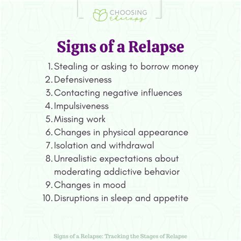 Signs Of A Relapse How To Track The Stages Of Relapse Choosing Therapy