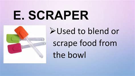 Classification Of Kitchen Utensils And Their Usespptx