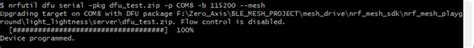 After Dfu Update Device Fail To Initialize Mesh Stack Configuration