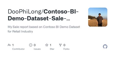 github doophilong contoso bi demo dataset sale dashboard report my