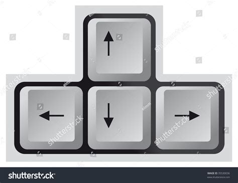 Arrow Key Keyboard Over Royalty Free Licensable Stock Vectors Vector Art Shutterstock
