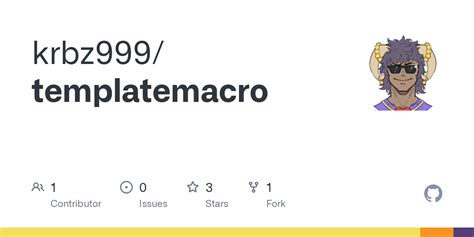 Github Krbz999templatemacro
