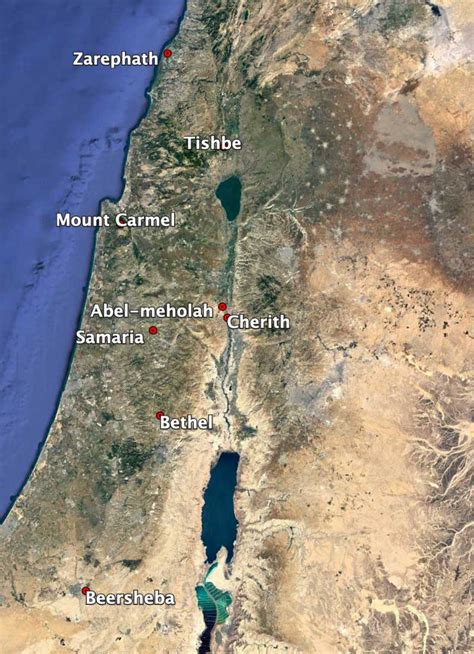 Life Of Elijah Ibible Maps