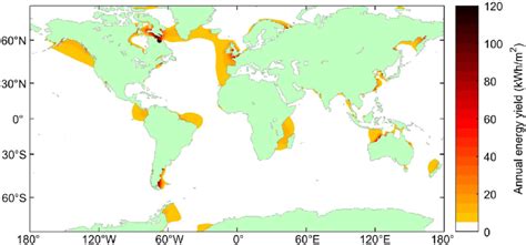 Global Distribution Of The Tidal Range Resource Calculated Using Five