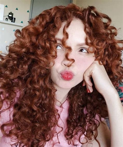 Pin De J En Hair Cabello Rojo Cobrizo Pelo Rizado De Color Cabello