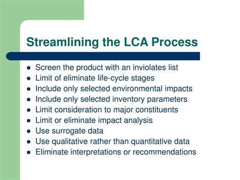 Ppt Lca Examples And Streamlined Lca Powerpoint Presentation Free Download Id 5520055