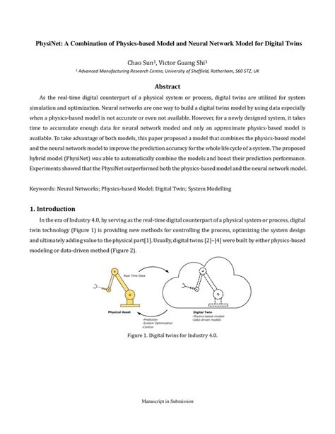 Physinet A Combination Of Physics Based Model And Neural Network Model For Digital Twins Deepai