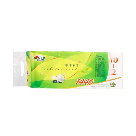 心相印茶语丝享系列4层无芯压花卫生120g102卷虎窝淘