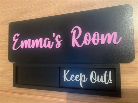 Personalised Bedroom Door Sign Sliding Door Sign Name Etsy Uk