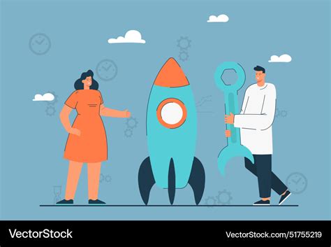 Scaling Strategy Concept Flat Royalty Free Vector Image