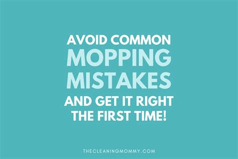How To Mop A Floor Avoid Common Mopping Mistakes The Cleaning Mommy