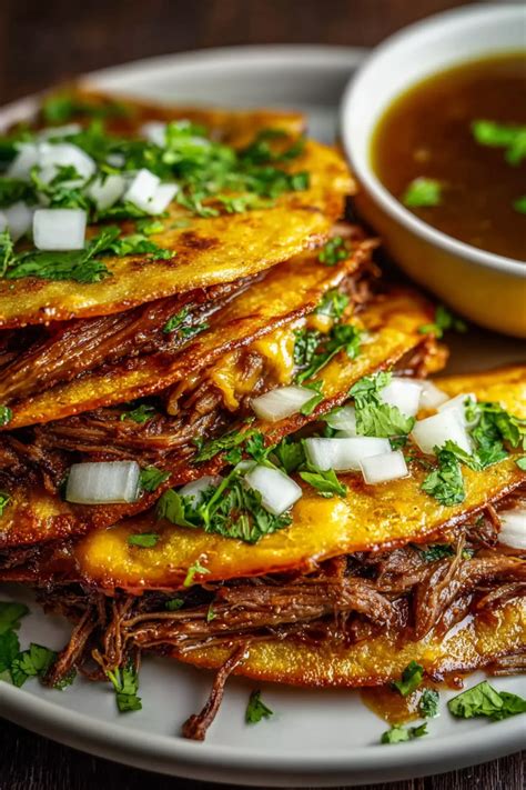 Easy Crock Pot Birria Tacos With Rich Consommé Recipe