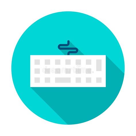 Computer Keyboard Circle Icon Stock Vector Illustration Of Electronic Input 105447665