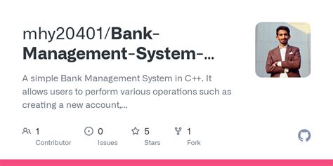 Bank Management System Cpp Readme Md At Main Mhy Bank Management System Cpp Github