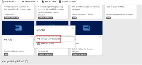 在 Dynamics 365 Customer Engagement On Premises 中使用应用程序设计器创建应用 Microsoft Learn
