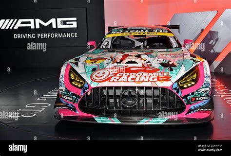 Chiba Japan 10th Jan 2020 Mercedes New Amg Gt3 Coraborate With