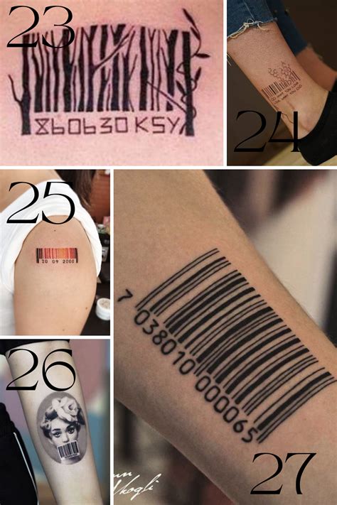 Barcode Tattoo Design