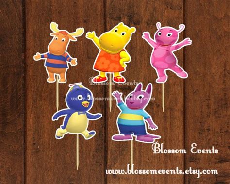 Backyardigans Cupcake Toppers Cupcake Toppers Topper Etsy
