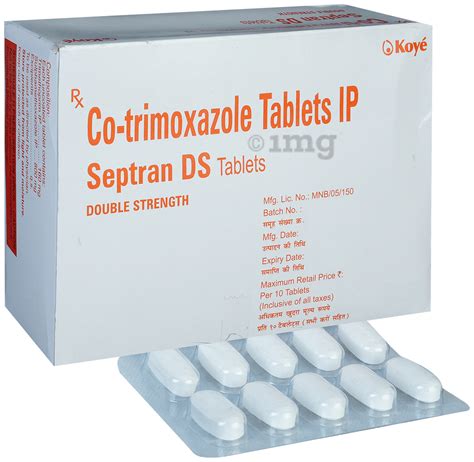 Buy Septran Ds 800mg160mg Tablet Online View Uses Review Pric