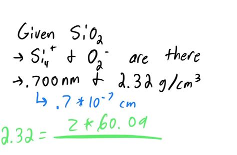 Solved One Crystalline Form Of Silica Sio2 Has A Cubic Unit Cell