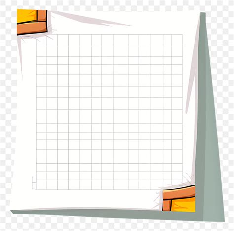 Doodle Style Paper Note Sticker Graph Paper For Drawing Png