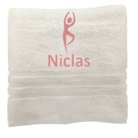 Personalized Ballet Towel Embroidered Name 100 Cotton Etsy