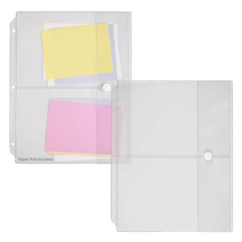 Clear Binder Pockets With Tabs At Caitlyn Tooth Blog