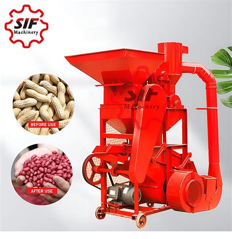 Professional Peanut Thresher Groundnut Shell Removing Machine Peanut