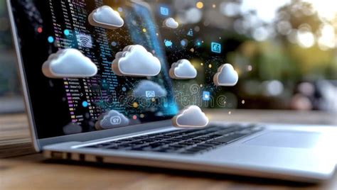 Modern Cloud Technologies Data Processing Concept Cyberspace Innovative Solutions For