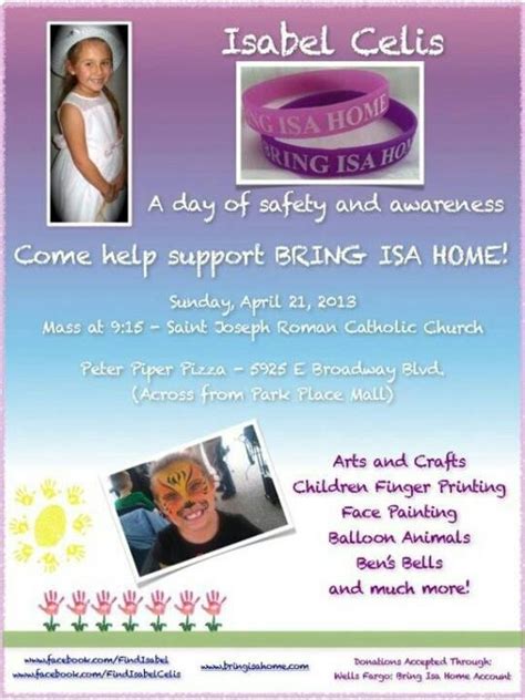 In Support Of Isabel Celis April 21st 2013 At Peter Piper Pizza In
